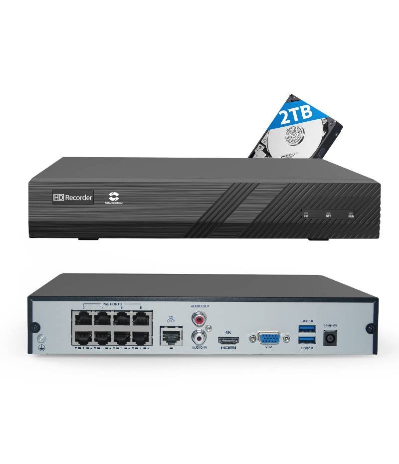 8-Channel NVR with 2TB Storage - OZ Surveillance